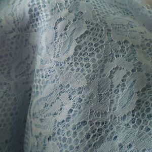 Accents | Beautiful Baby Blue Lacy 3pc Set Curtains Valence | Poshmark